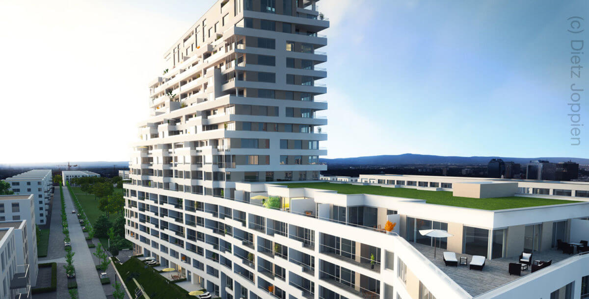 Praedium Tower in Frankfurt, Germany - Apartments With Views For Rent