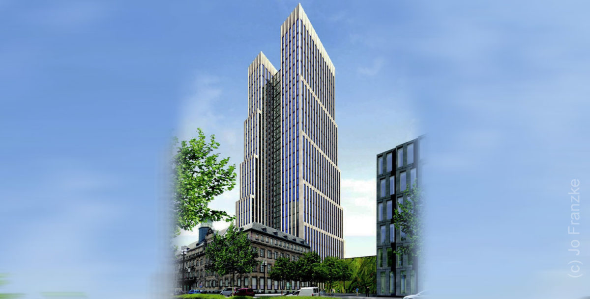 Highrise Project Former Police Headquarters - Skyscraper by Gerchgroup