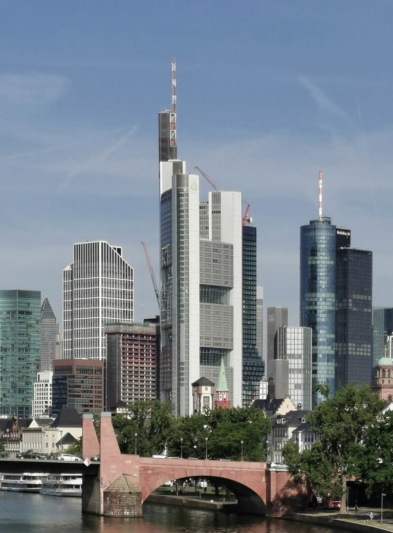 Commerzbank Tower in Frankfurt - 299m - Tallest skyscraper in Germany