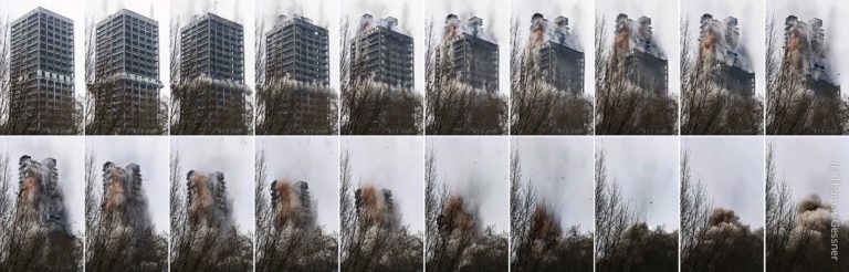 BOOOM - AfE Tower Blasting - Demolition AfE Tower in Frankfurt