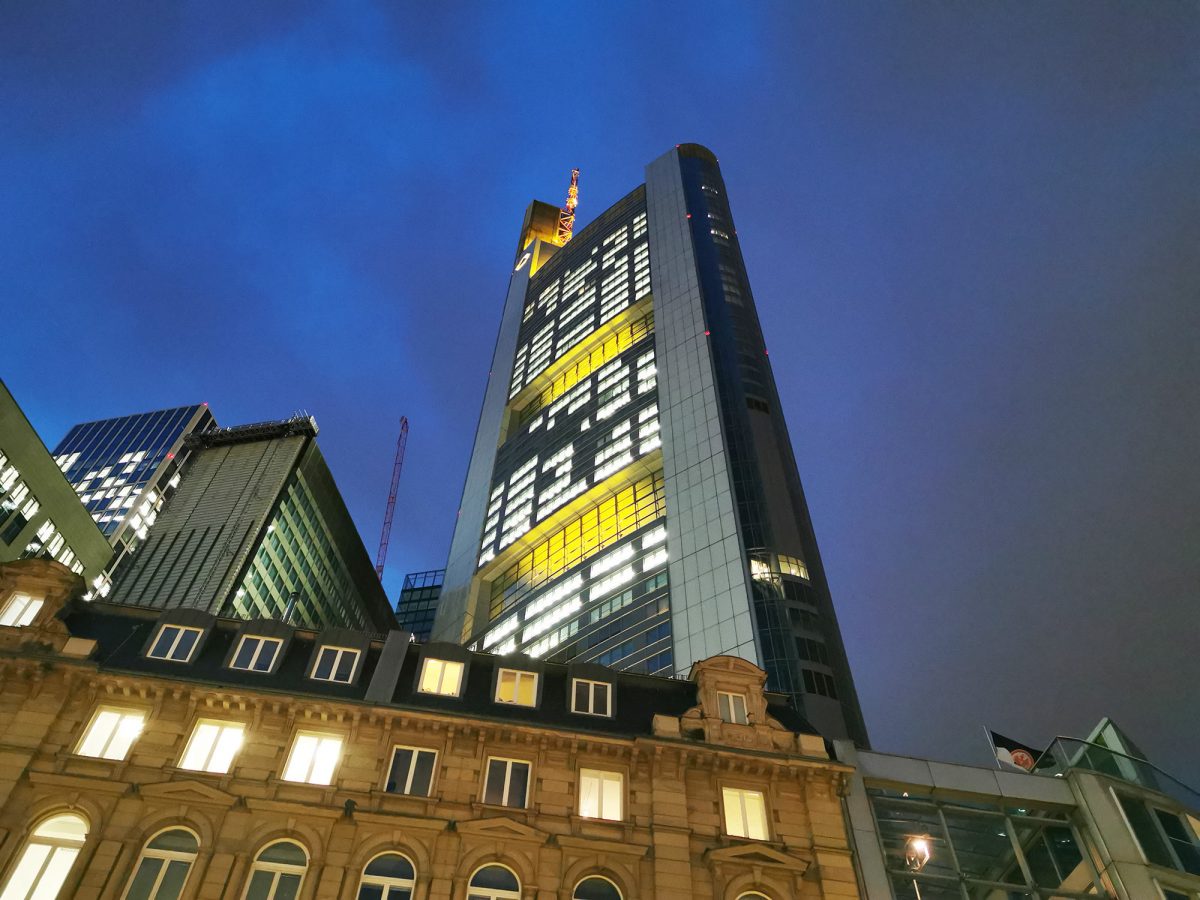 Commerzbank Tower in Frankfurt - 299m - Tallest skyscraper in Germany
