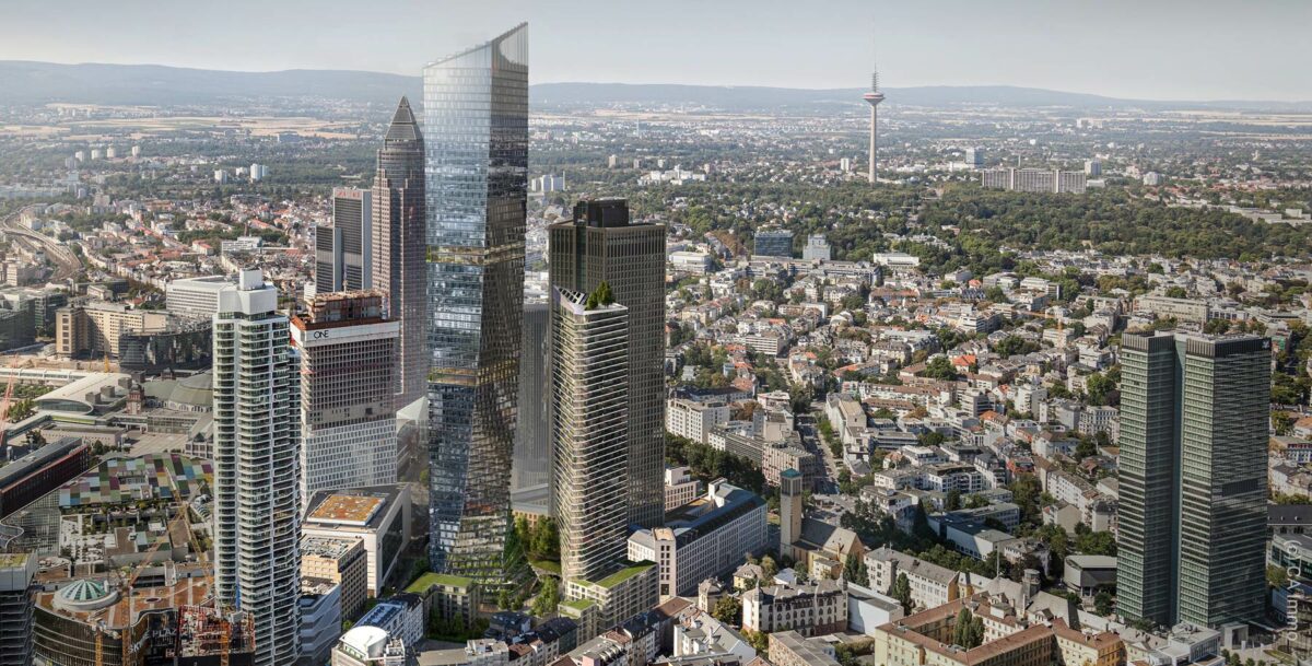 Millennium Area Frankfurt - Skyscrapers on Former Millennum Tower Site