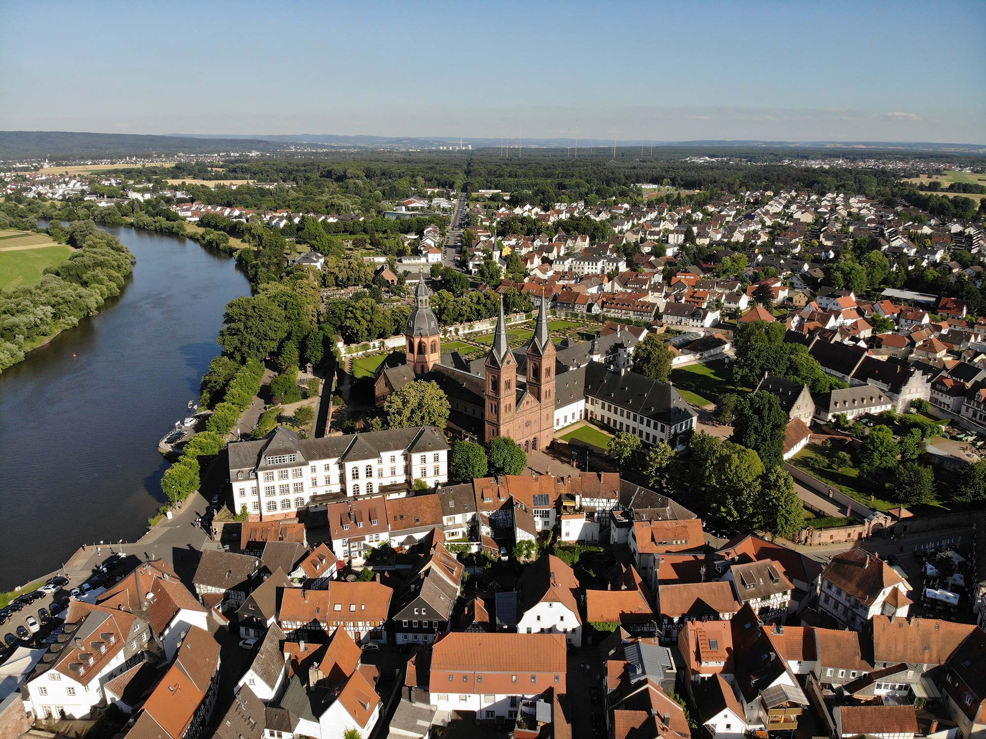 seligenstadt-panorama-beautiful-german-town-aerial-photo-altstadt ...
