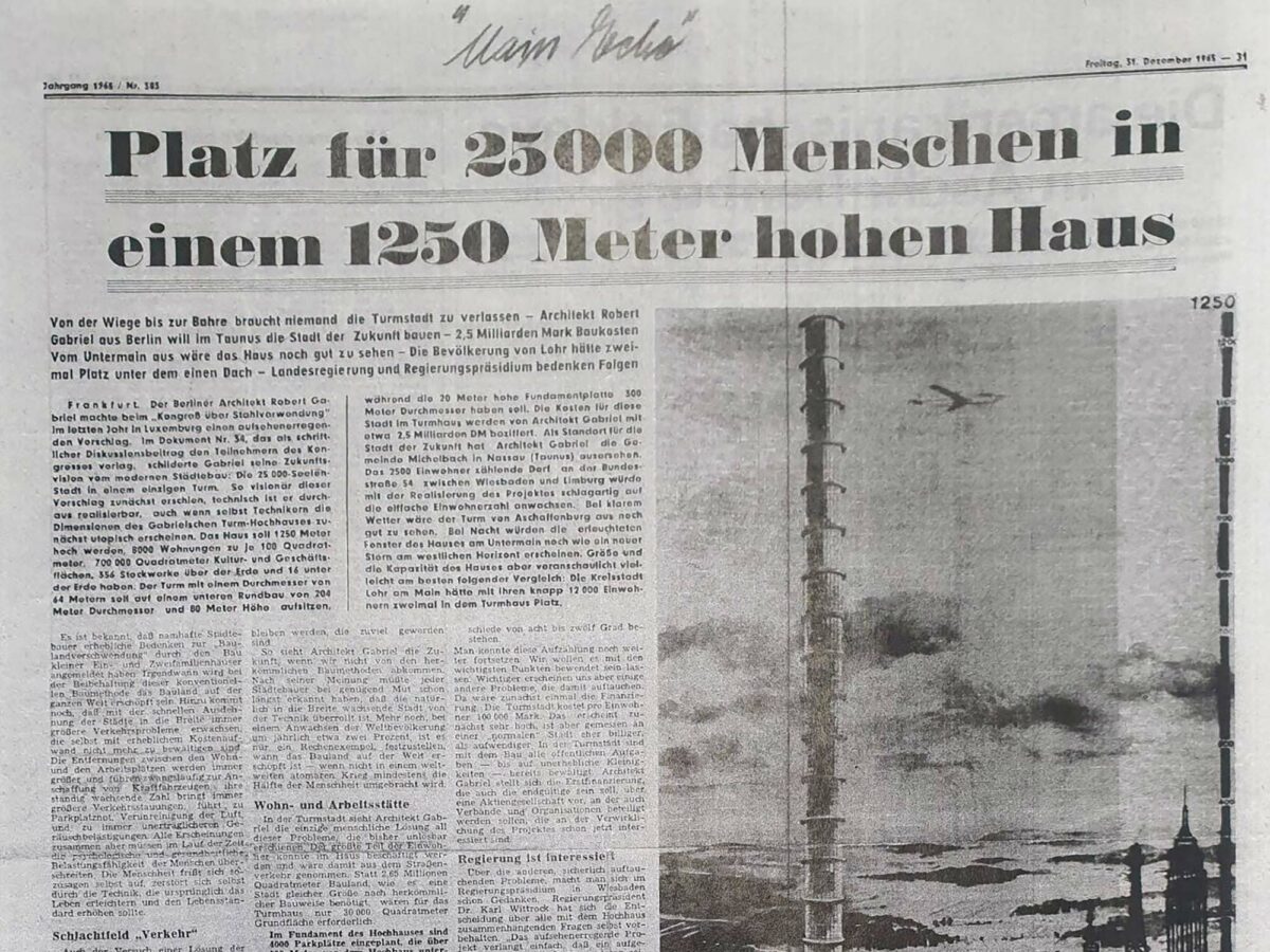 Space for 25,000 People in a 1,250 Meter High Building - SKYLINE ATLAS